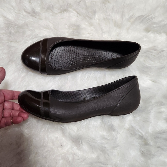 CROCS | Shoes | Crocs Cap Toe Flats | Poshmark